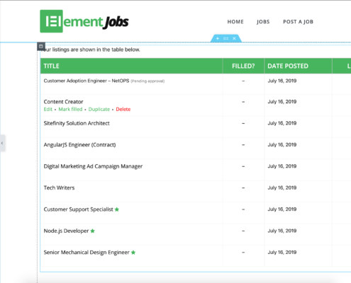 Elementor Connector for WP Job Manager – TinyGiantStudios