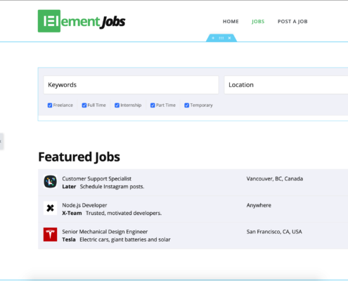 Elementor Connector for WP Job Manager – TinyGiantStudios